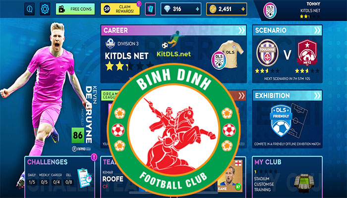 Logo & Kit MerryLand Quy Nhơn Bình Định 2023 – 2024 DLS 2024 - Kit DLS Net