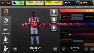 Aston Villa Kits DLS 26 ⭐️ Update Season 2025/26 🎖️