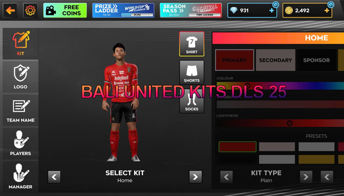 Bali United Kits DLS 25 | Dream League Soccer 25